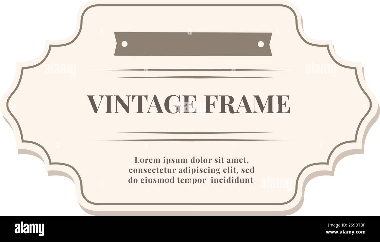 Classic vintage frame design featuring ornate details and a central ...