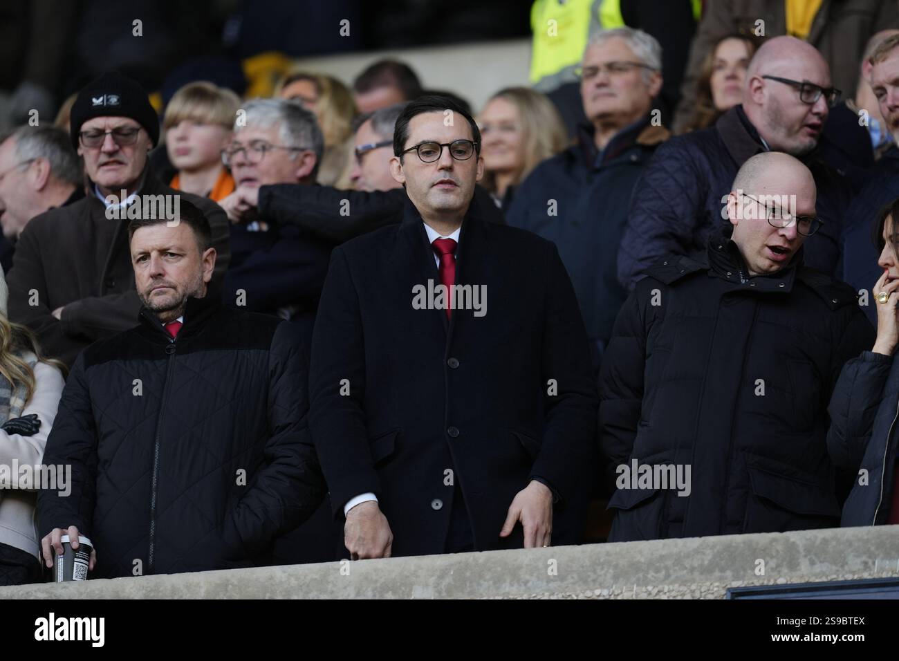 Arsenal interim sporting director Jason Ayto in the stands before the ...