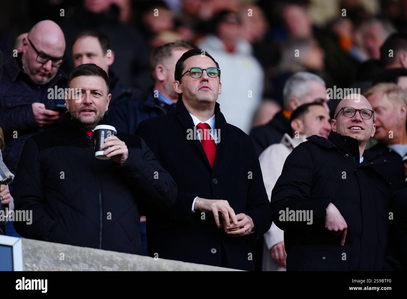 Arsenal interim sporting director Jason Ayto in the stands before the ...