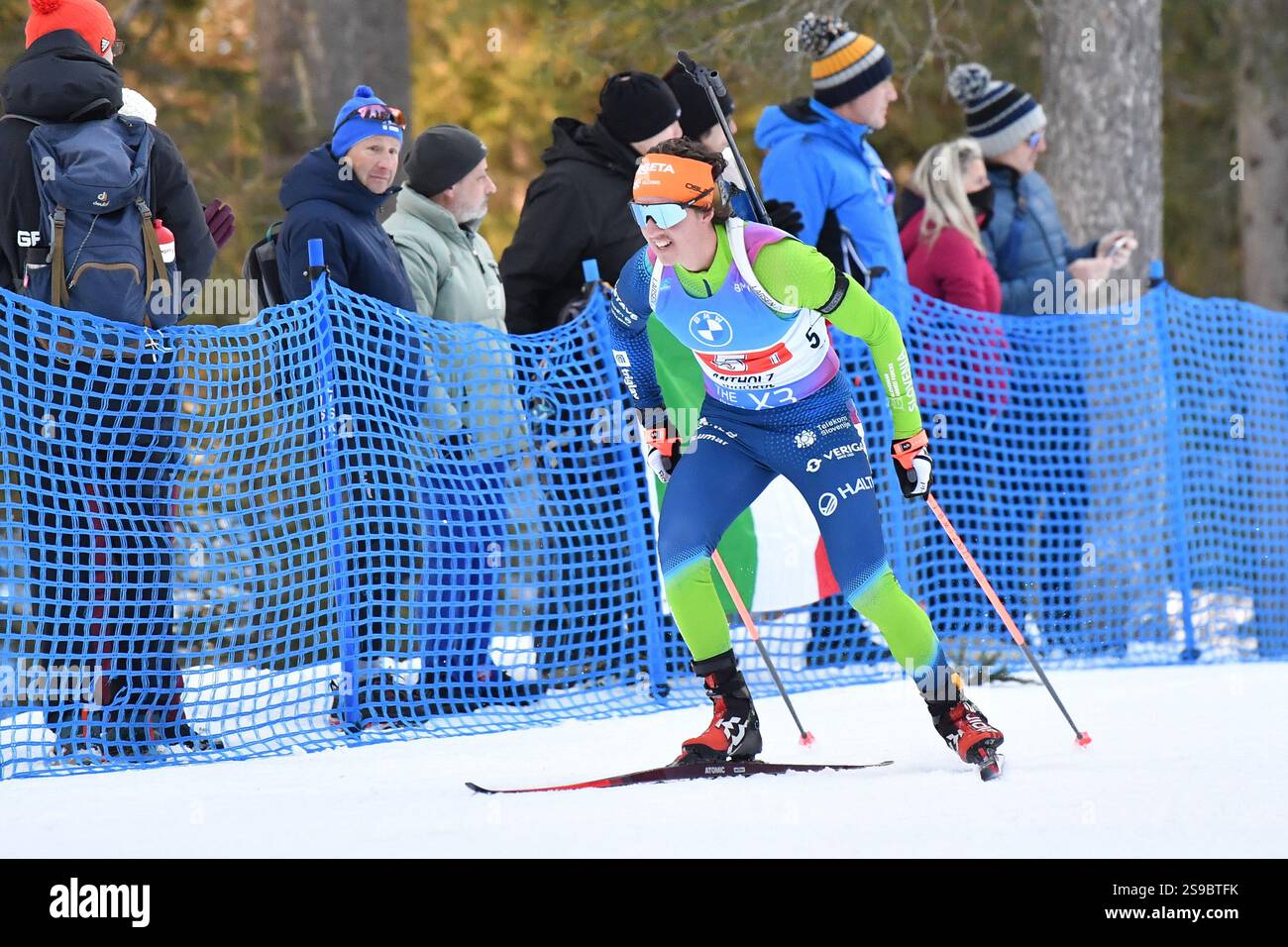 ANTHOLZ-ANTERSELVA, ITALY - JANUARY 25: Miha Dovzan of Slovenia ...
