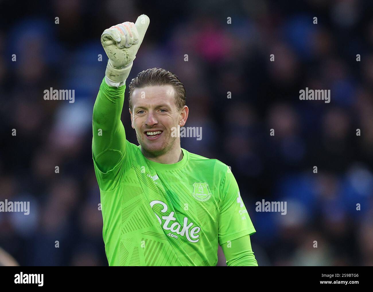 Brighton and Hove, England, 25th January 2025. Jordan Pickford of ...