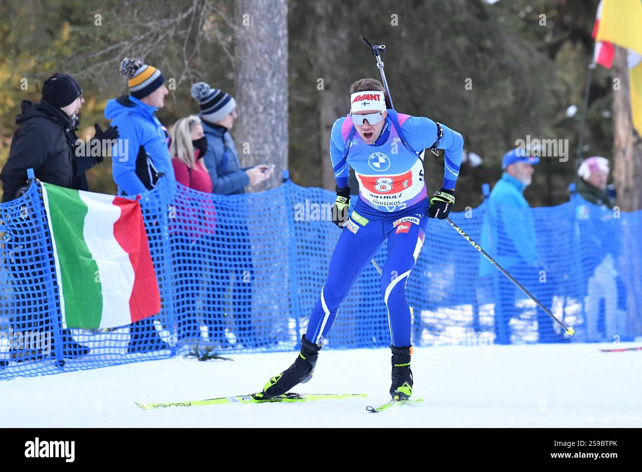 ANTHOLZ-ANTERSELVA, ITALY - JANUARY 25: Jaakko Ranta of Finland ...