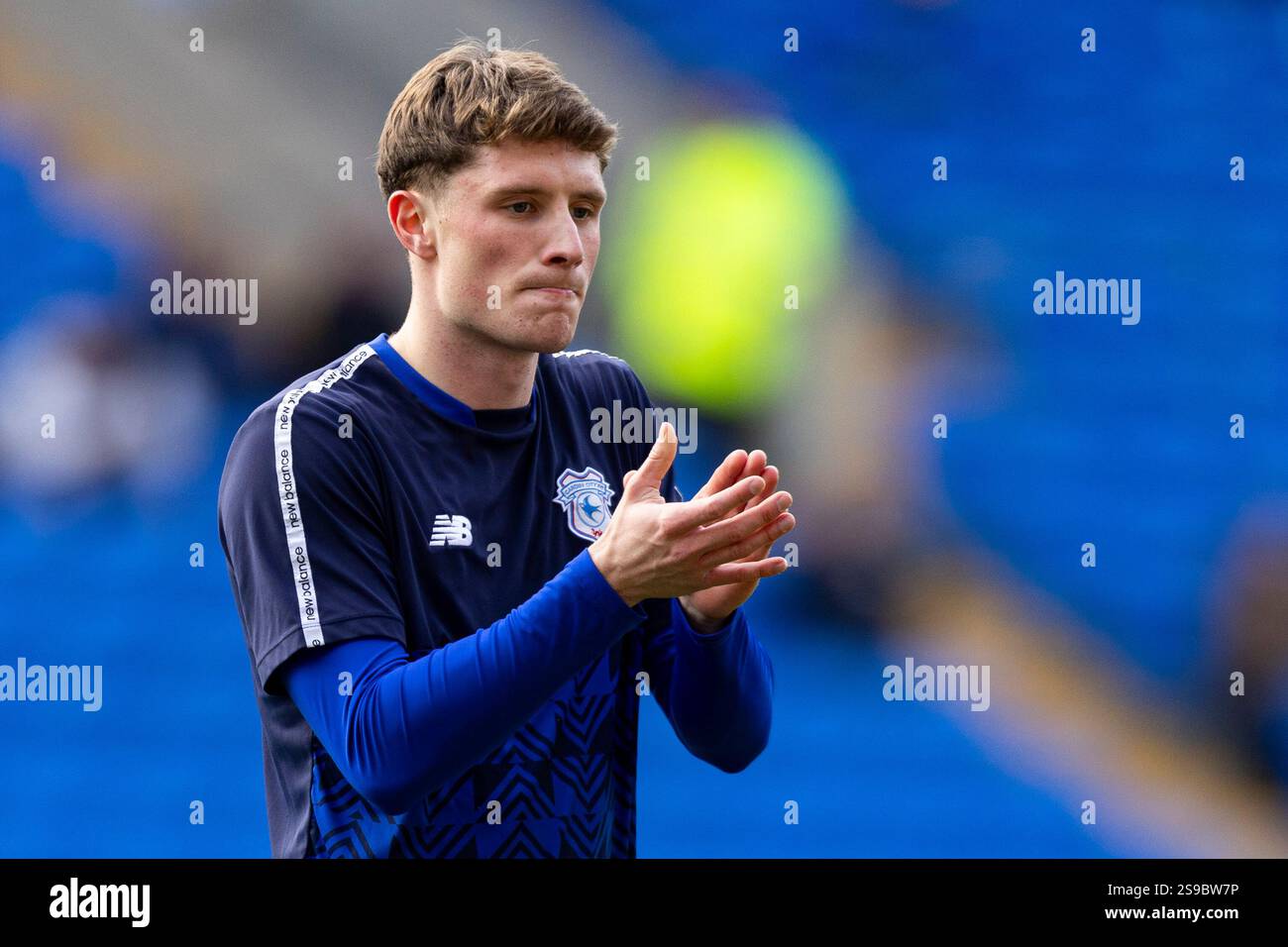 William Fish of Cardiff City during the warm up. EFL Skybet ...