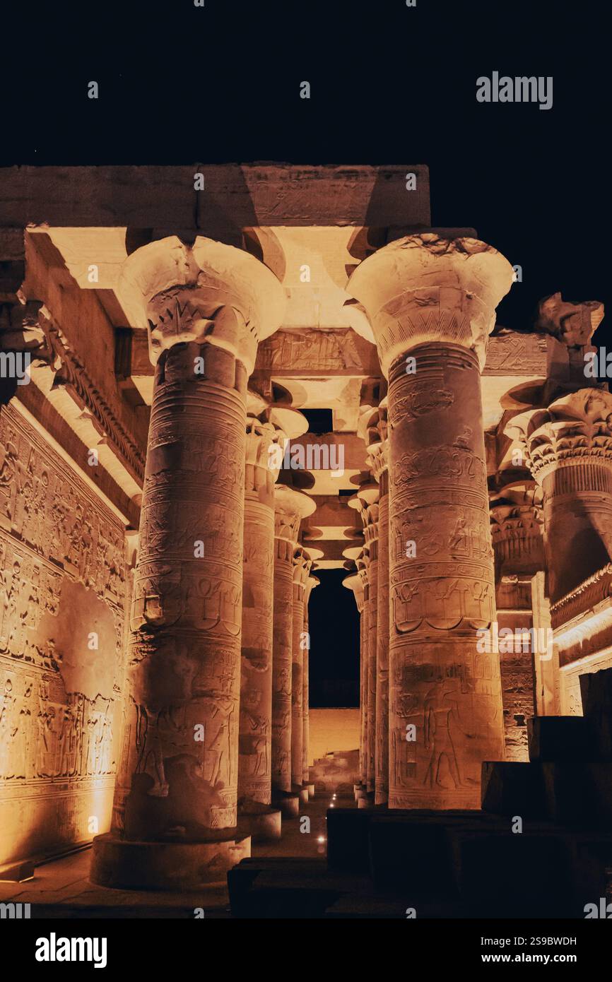culture travvel Egypt ancient Egyptian temple complex Detail view of ...