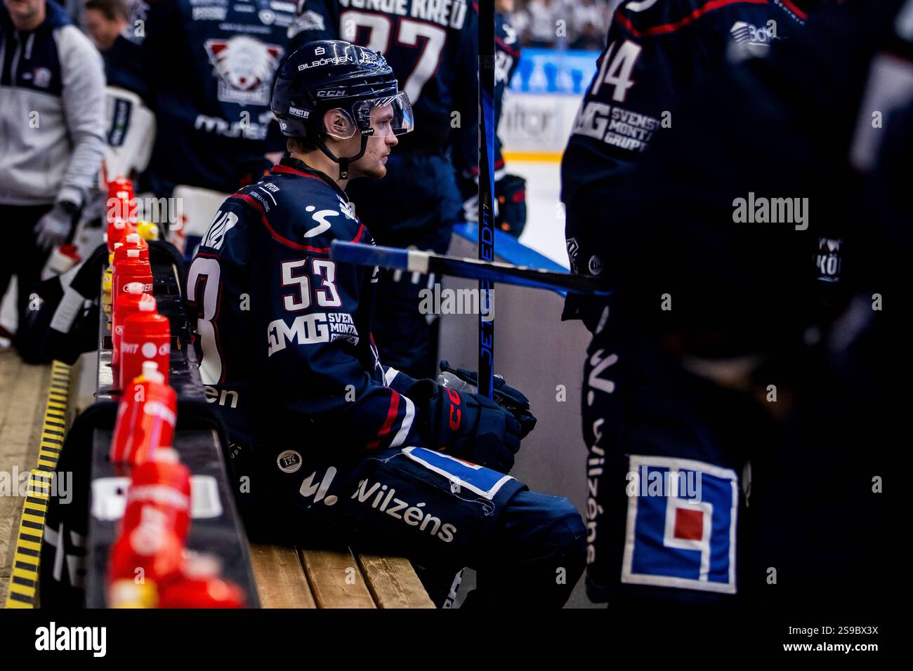 250125 Linköpings Adam Hofbauer deppar efter förlust 4-3 under ...