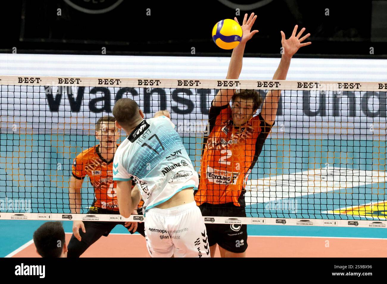 25.01.2025, Max-Schmeling-Halle, Berlin, DEU, DVV, 1.VBL, BR Volleys vs ...
