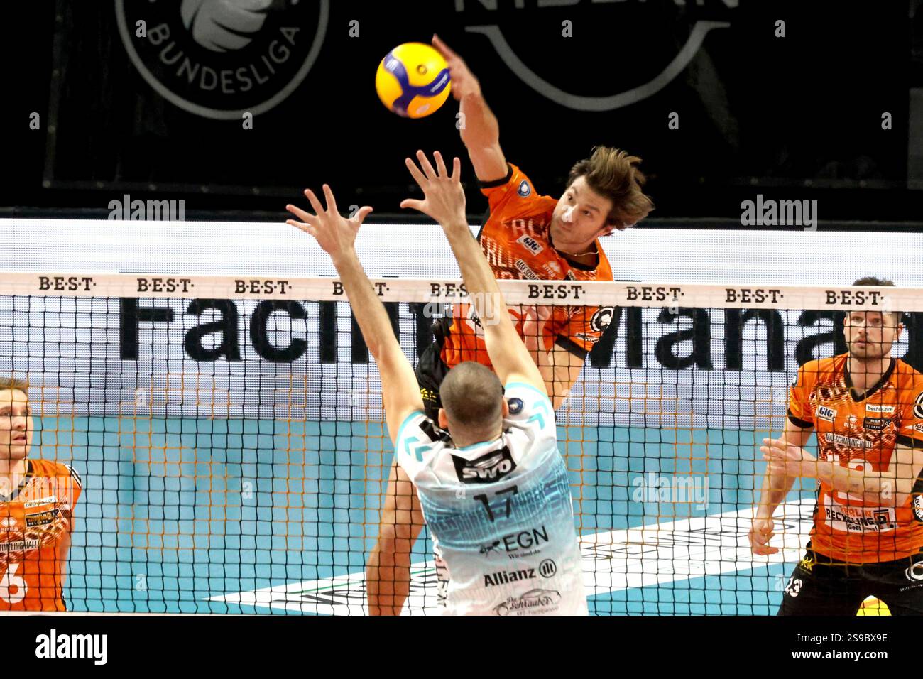 25.01.2025, Max-Schmeling-Halle, Berlin, DEU, DVV, 1.VBL, BR Volleys vs ...