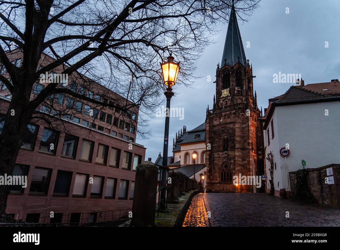 Aschaffenburg, Bavaria, Germany - January 25, 2025: On Sunday, January ...