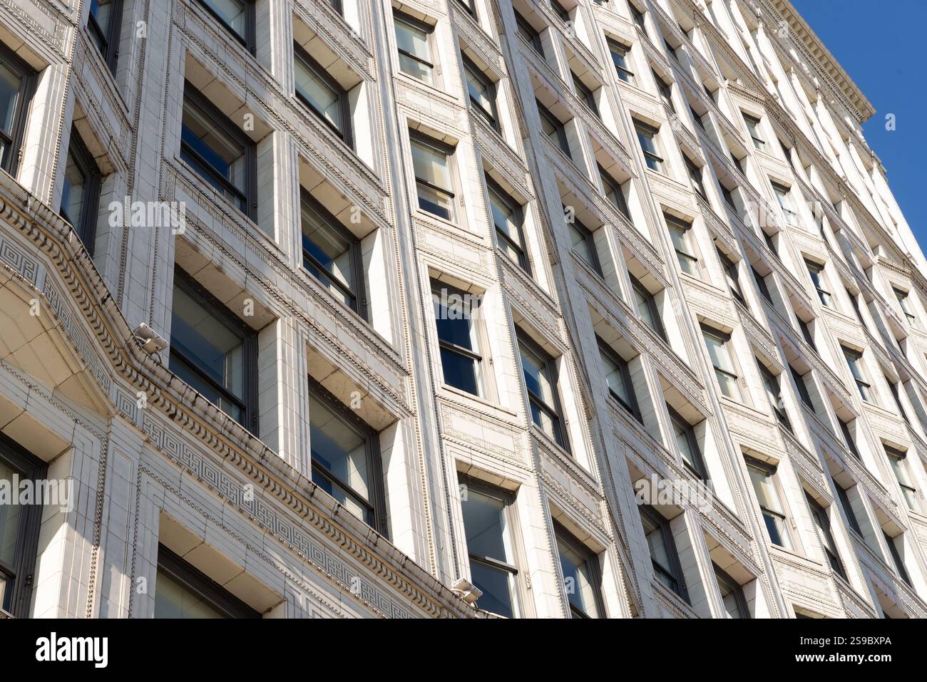 Exterior wall of downtown building in Chicago, Illinois, USA Stock ...