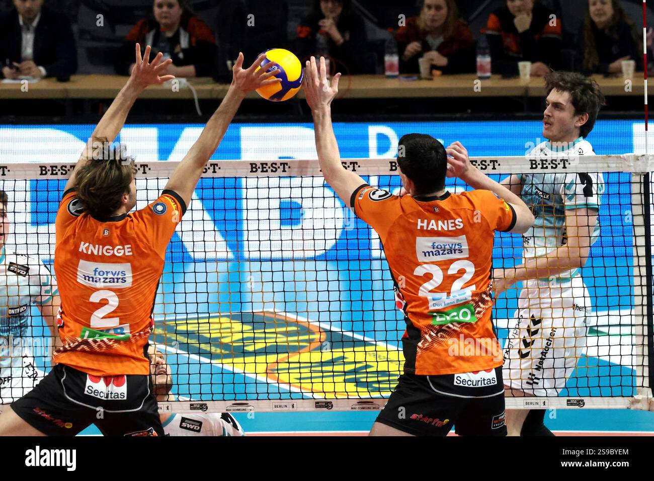 25.01.2025, Max-Schmeling-Halle, Berlin, DEU, DVV, 1.VBL, BR Volleys vs ...