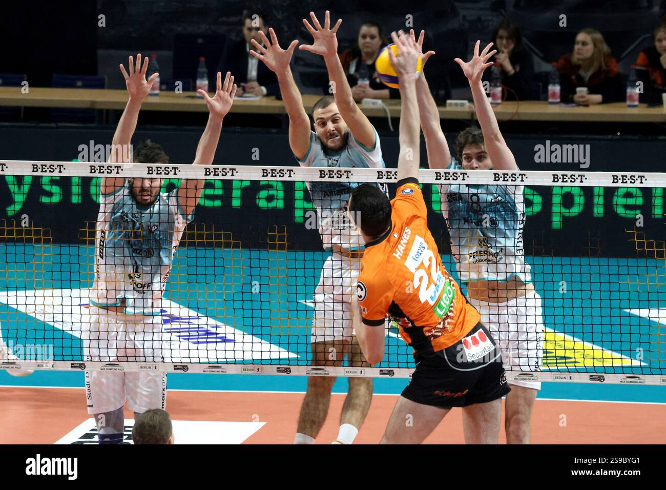 25.01.2025, Max-Schmeling-Halle, Berlin, DEU, DVV, 1.VBL, BR Volleys vs ...