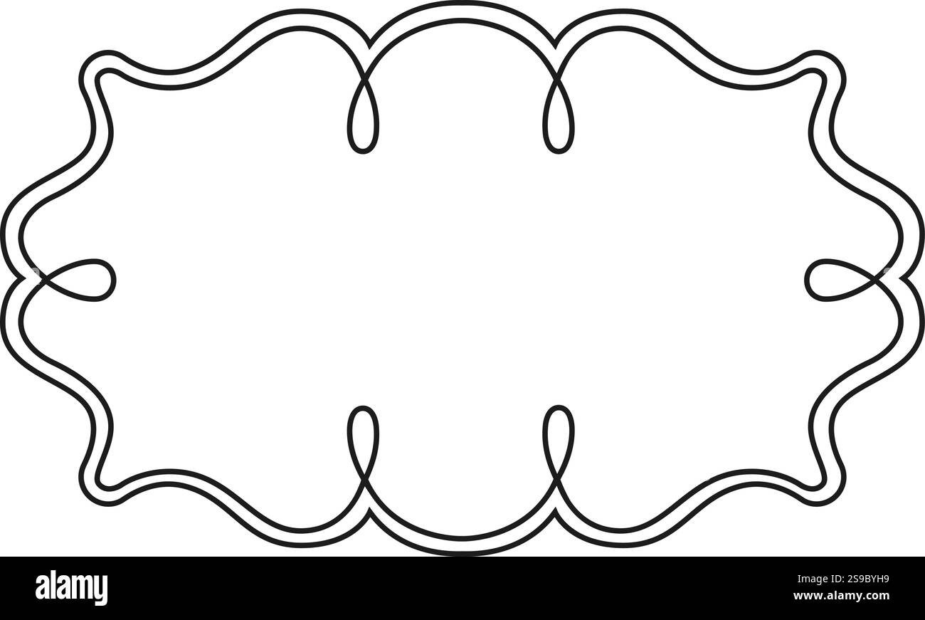 Decorative header footer Black and White Stock Photos & Images - Alamy