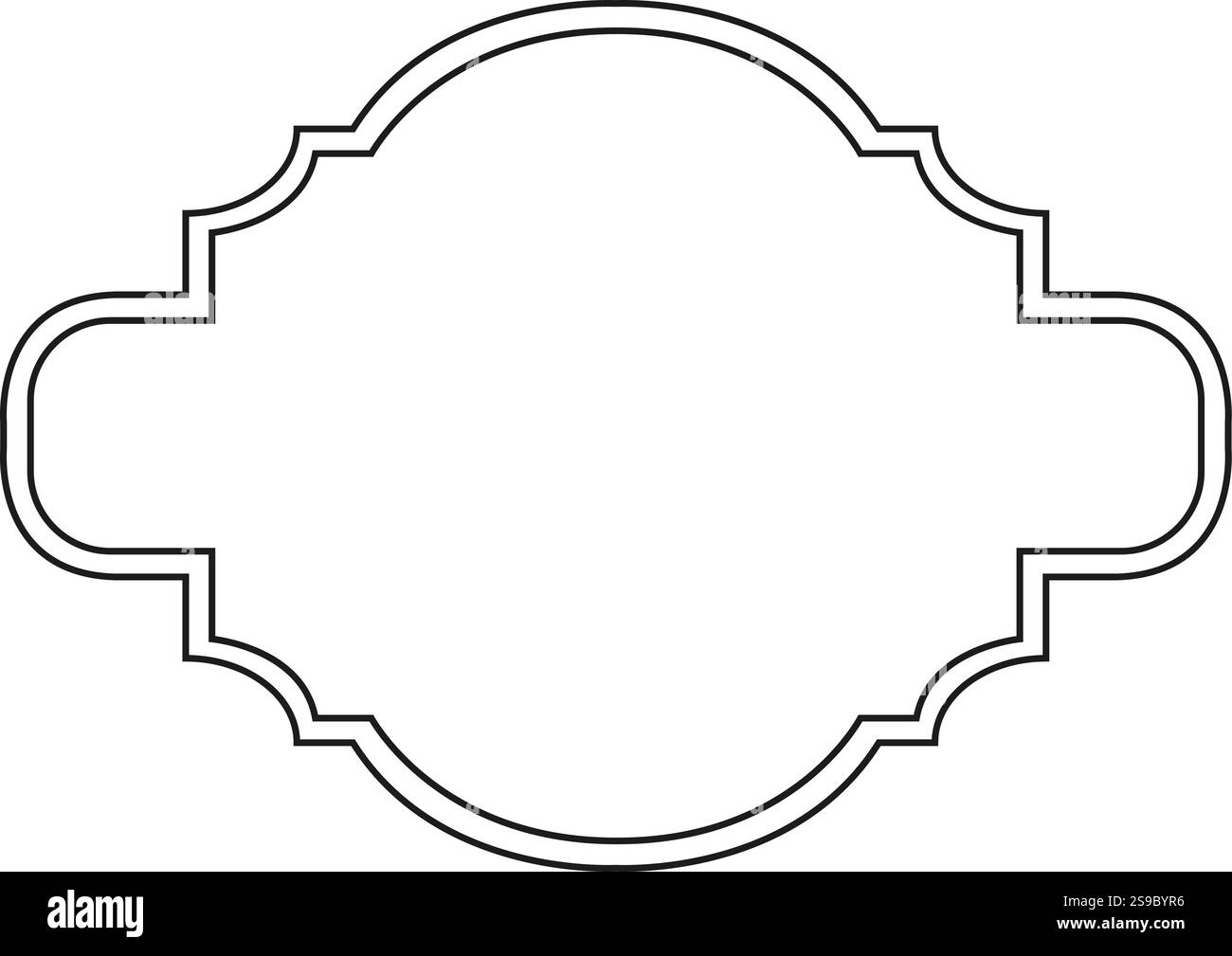 Classic vintage frame featuring a simple border design, providing an ...