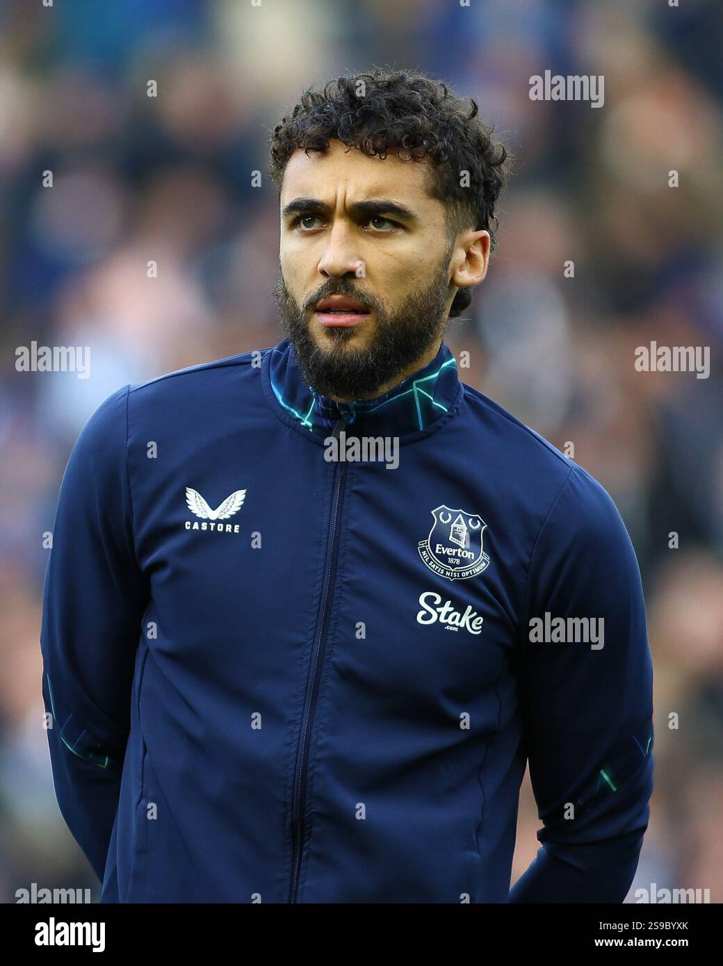 Brighton, England, January 25th 2025: Dominic Calvert-Lewin (9 Everton ...