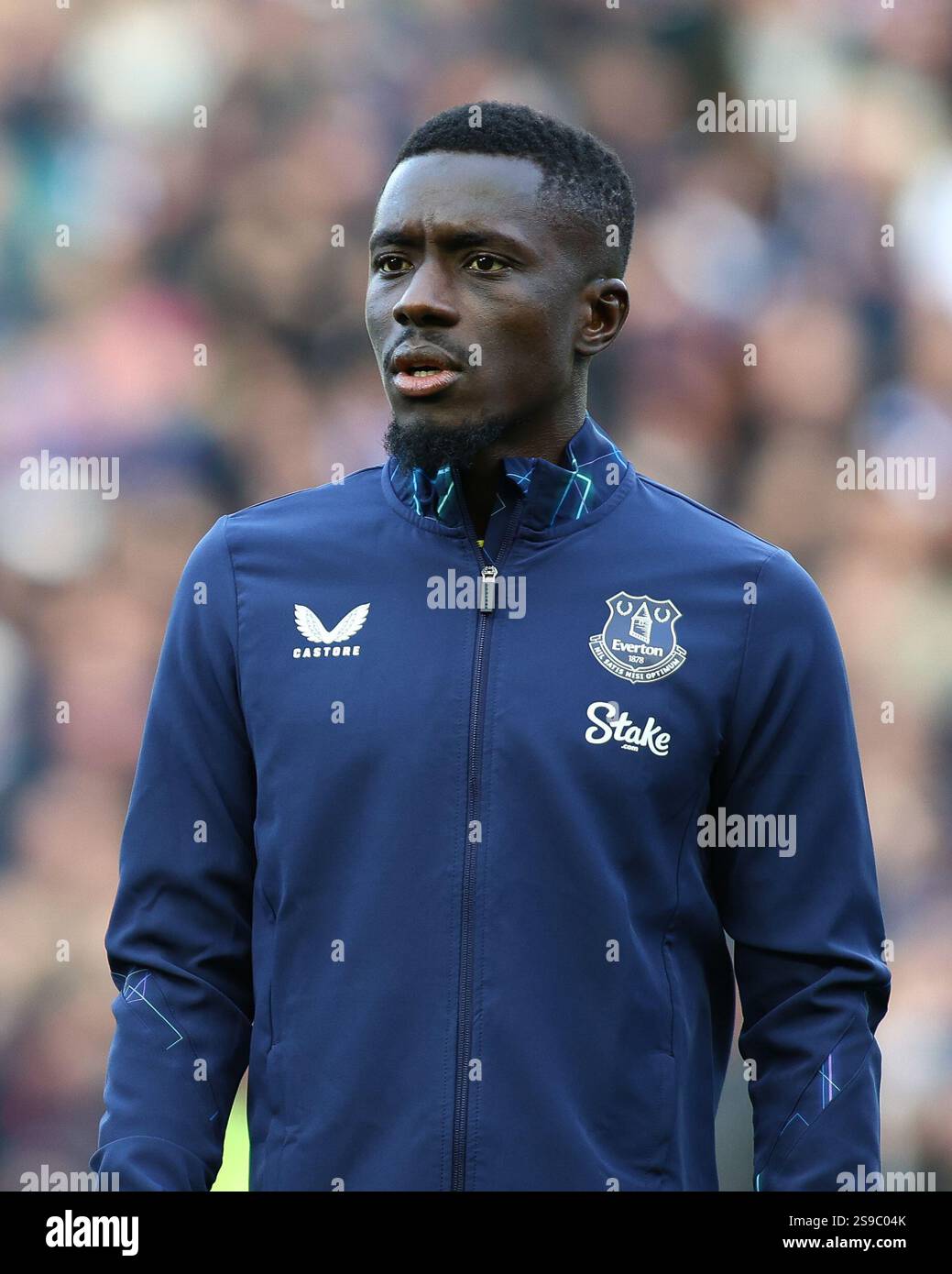 Brighton, England, January 25th 2025: Idrissa Gueye (27 Everton) during ...
