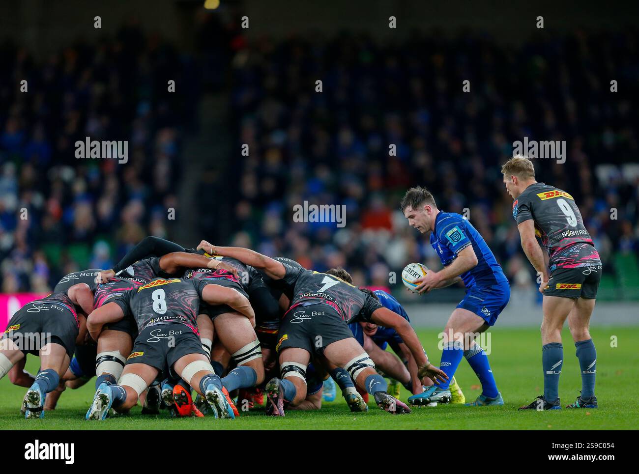 25th January 2025; Aviva Stadium, Dublin, Ireland; United Rugby ...