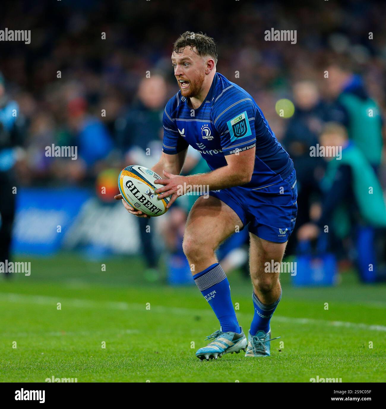 25th January 2025; Aviva Stadium, Dublin, Ireland; United Rugby Championship, Leinster versus ...