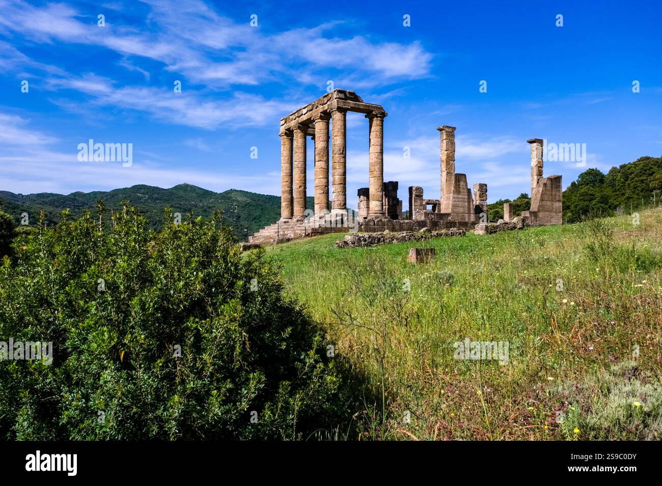 Ruins of the the Tempio di Antas, an ancient Carthaginian-Roman temple ...