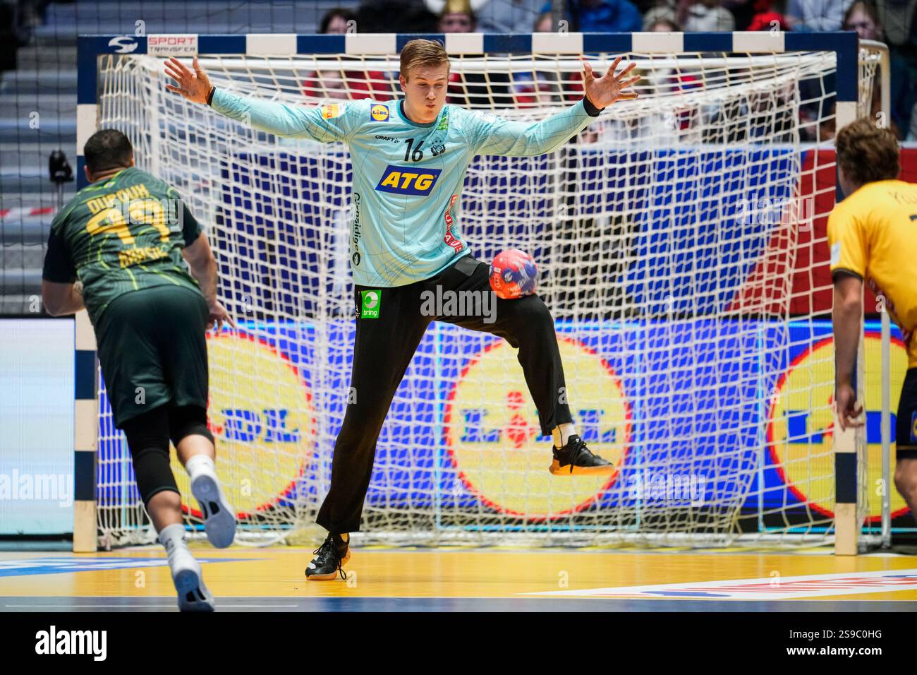 Fornebu 20250124. Sweden's Tobias Thulin during the World Championship ...