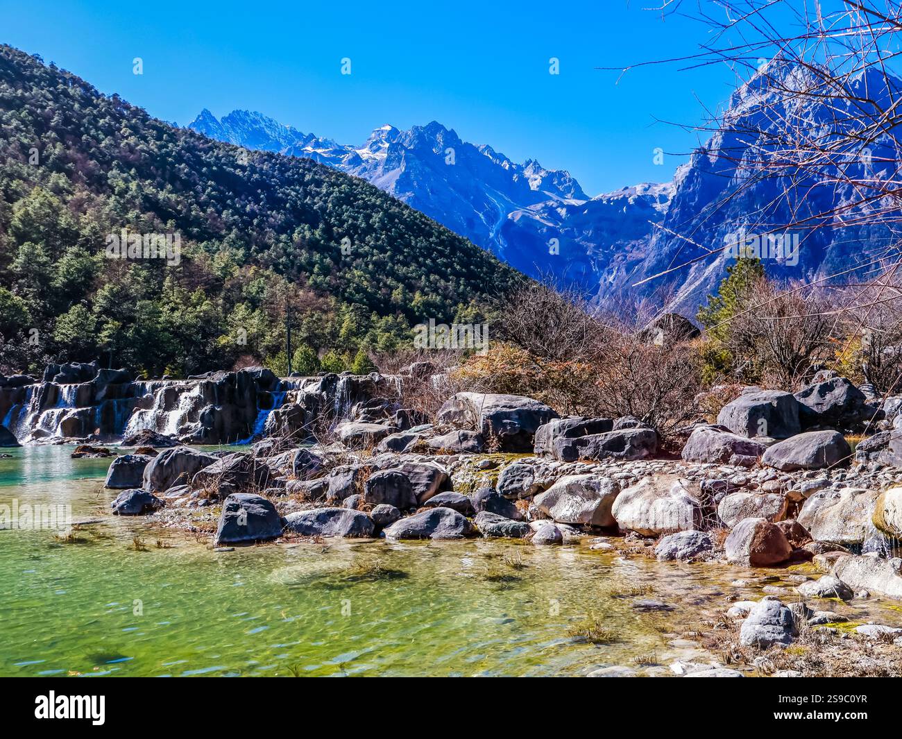 Blue Moon Valley in Jade Dragon Snow Mountain Scenic Area, the most ...