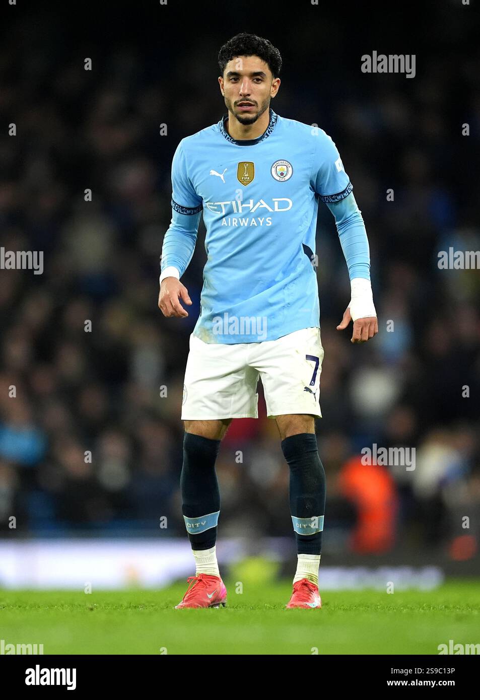 Manchester City's Omar Marmoush during the Premier League match at the ...