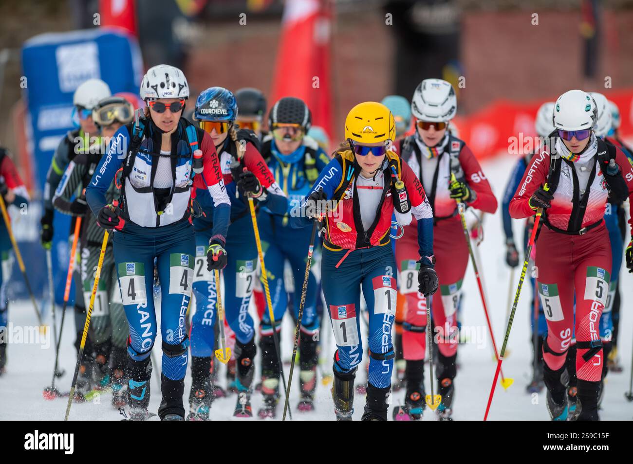 Pal, Andorra : 2025 January 25 : Competitors during the Individual Race ...