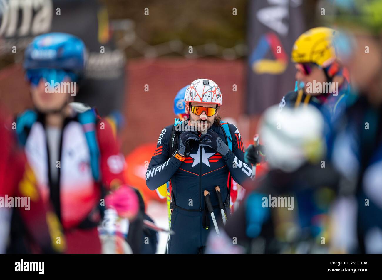 Pal, Andorra : 2025 January 25 : Competitors during the Individual Race ...