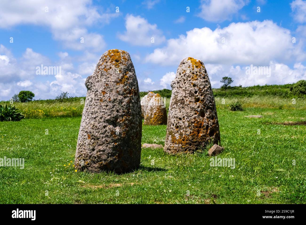 The six Baityloi of the Giants' Tomb of Tamuli, three male and three ...