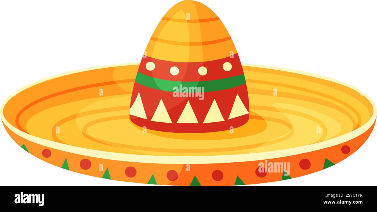 Vibrant sombrero showcasing traditional Mexican design and colors ...