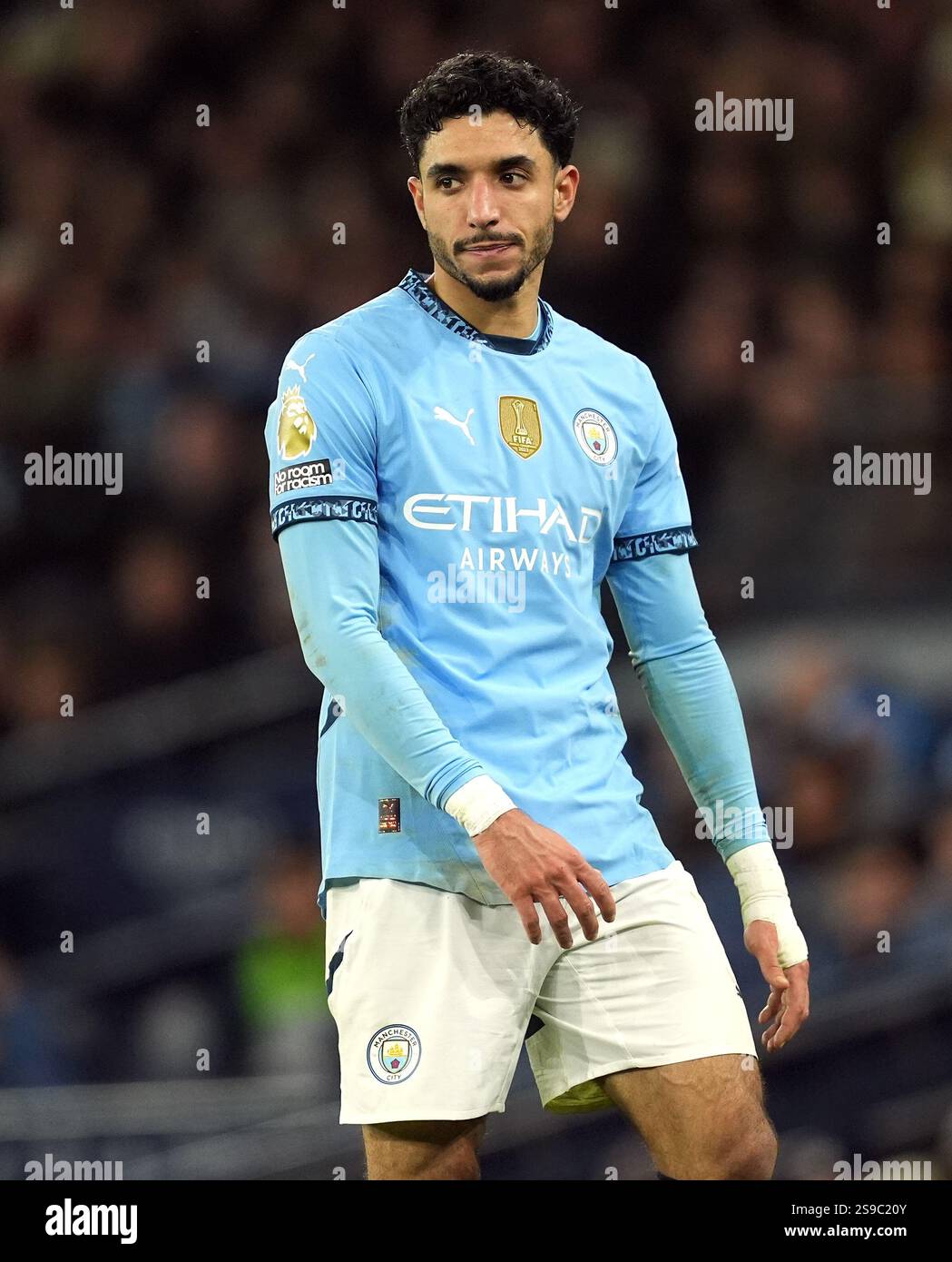 Manchester City's Omar Marmoush during the Premier League match at the ...