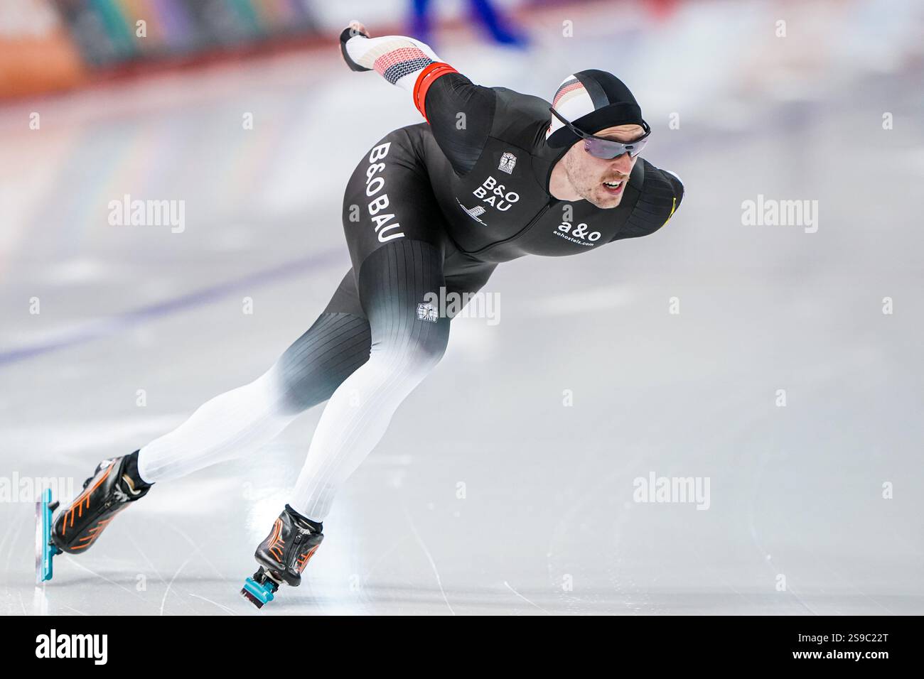CALGARY, CANADA - JANUARY 25: Hendrik Dombek of Germany competing ...