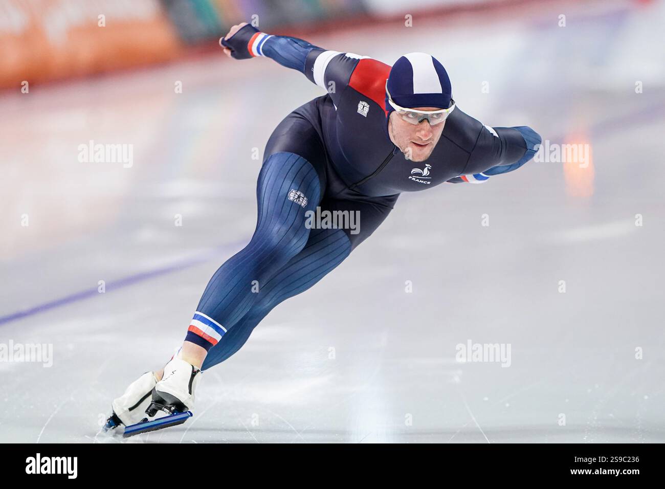 CALGARY, CANADA - JANUARY 25: Valentin Thiebault of France competing ...
