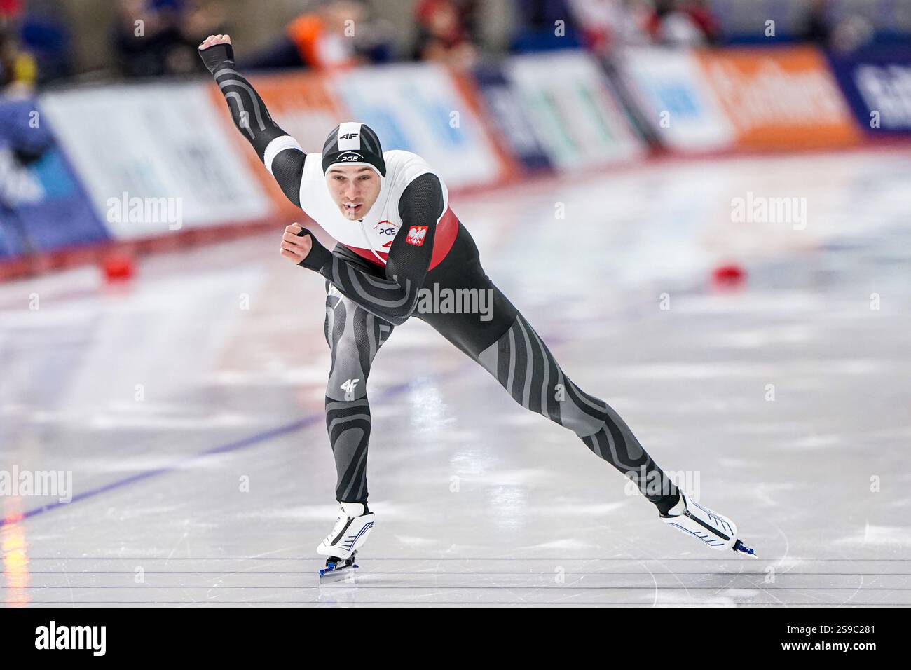 CALGARY, CANADA - JANUARY 25: Marek Kania of Poland competing during ...
