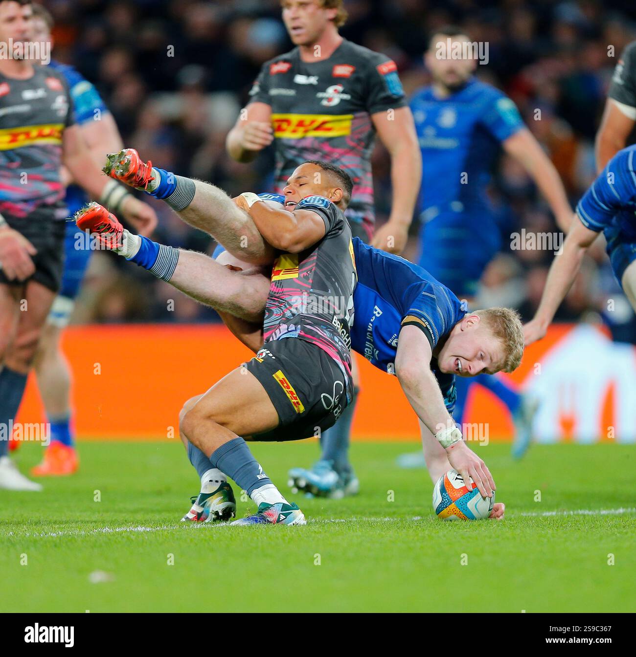 25th January 2025; Aviva Stadium, Dublin, Ireland; United Rugby ...