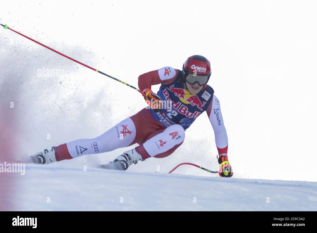KITZBUEHEL, AUSTRIA - JANUARY 25: Stefan Babinsky of Austria during the ...