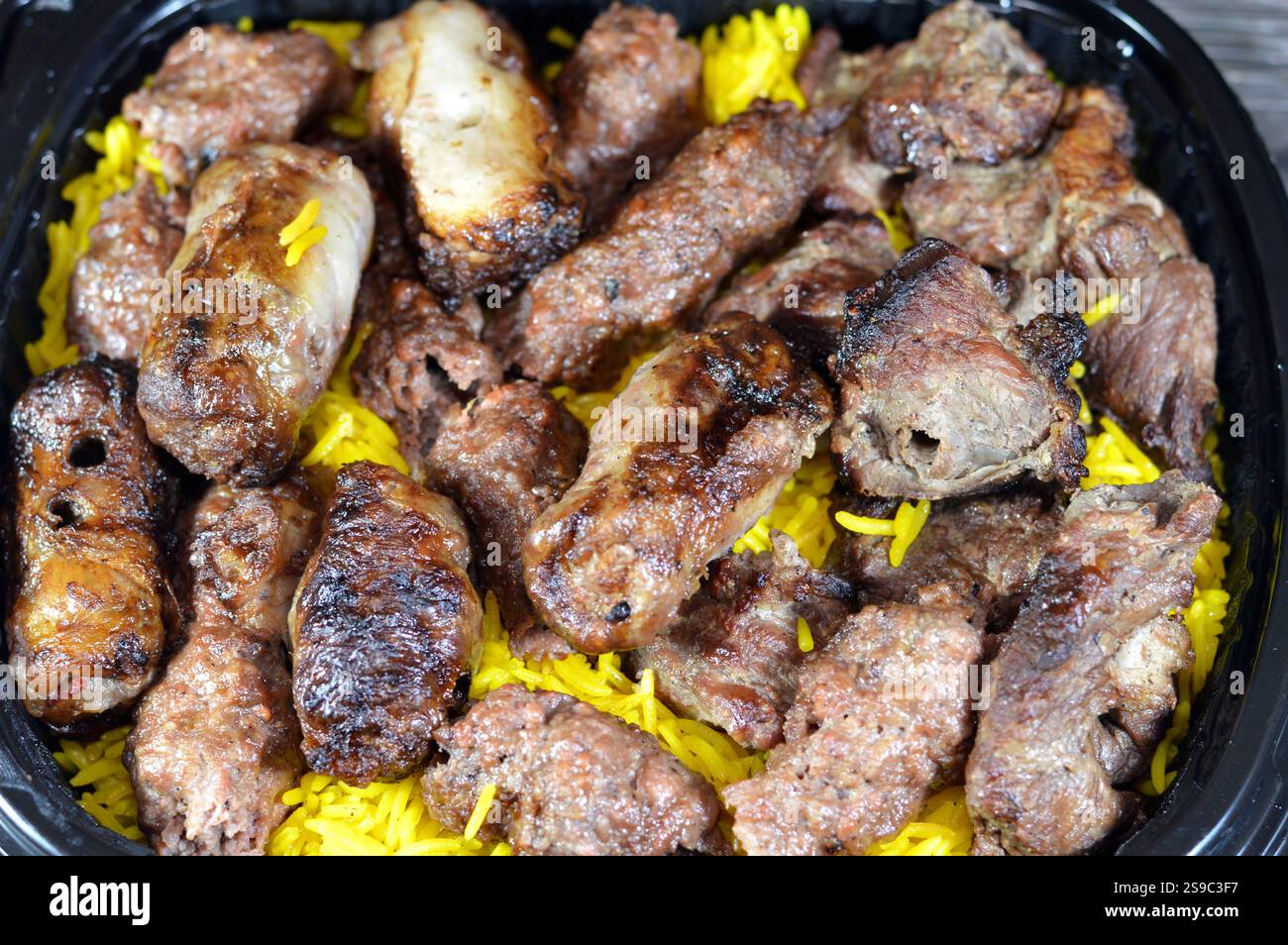 Arabic cuisine traditional food beef Kofta, kebab and tarb kofta shish ...