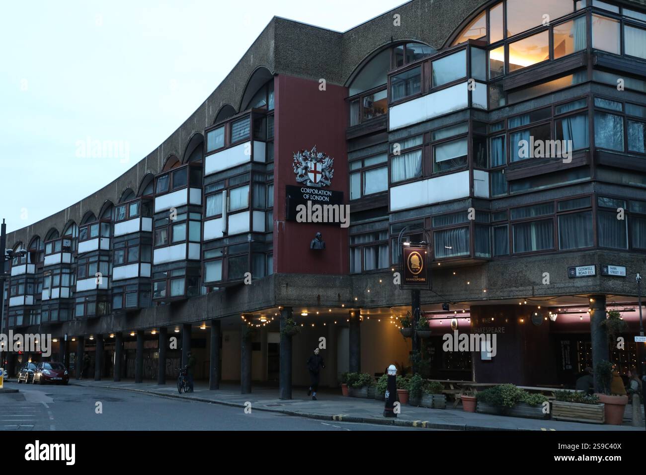 The Corporation of London's Golden Lane Estate council housing complex ...