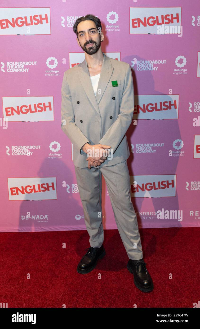 Joe Joseph attends Broadway Opening night of play 'English' produced by ...