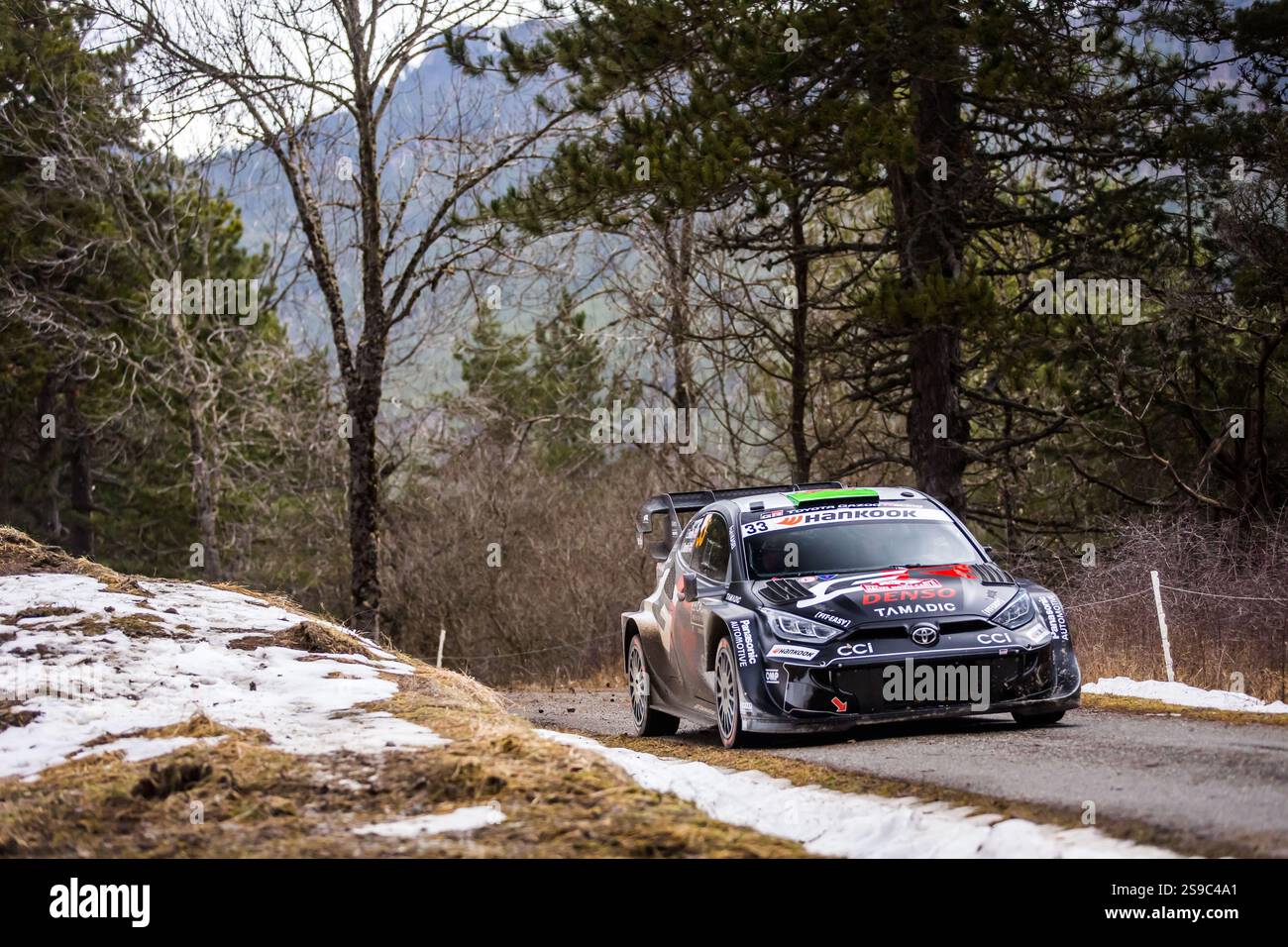 33 Elfyn EVANS, Scott MARTIN, Toyota GR Yaris Rally1, action during the Rallye Automobile Monte ...