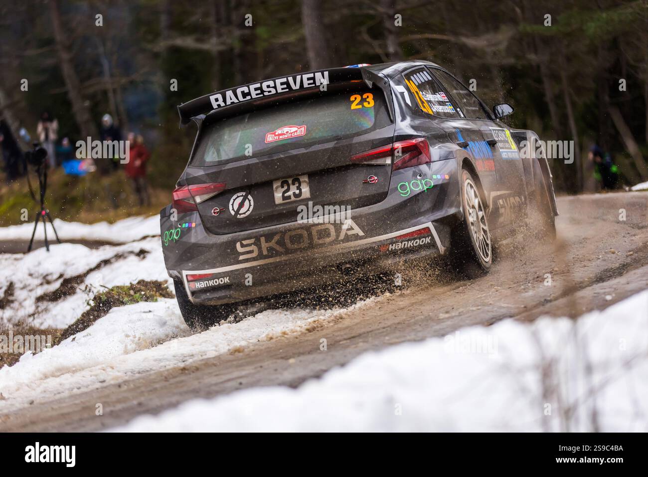 23 Gus GREENSMITH, Jonas ANDERSSON, Skoda Fabia RS Rally2, action ...