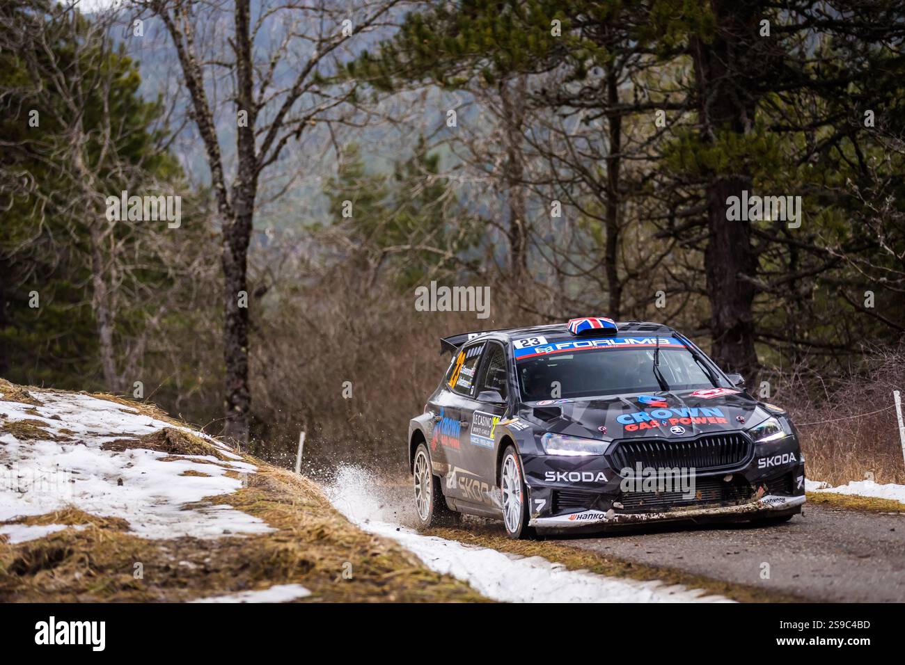 23 Gus GREENSMITH, Jonas ANDERSSON, Skoda Fabia RS Rally2, action ...