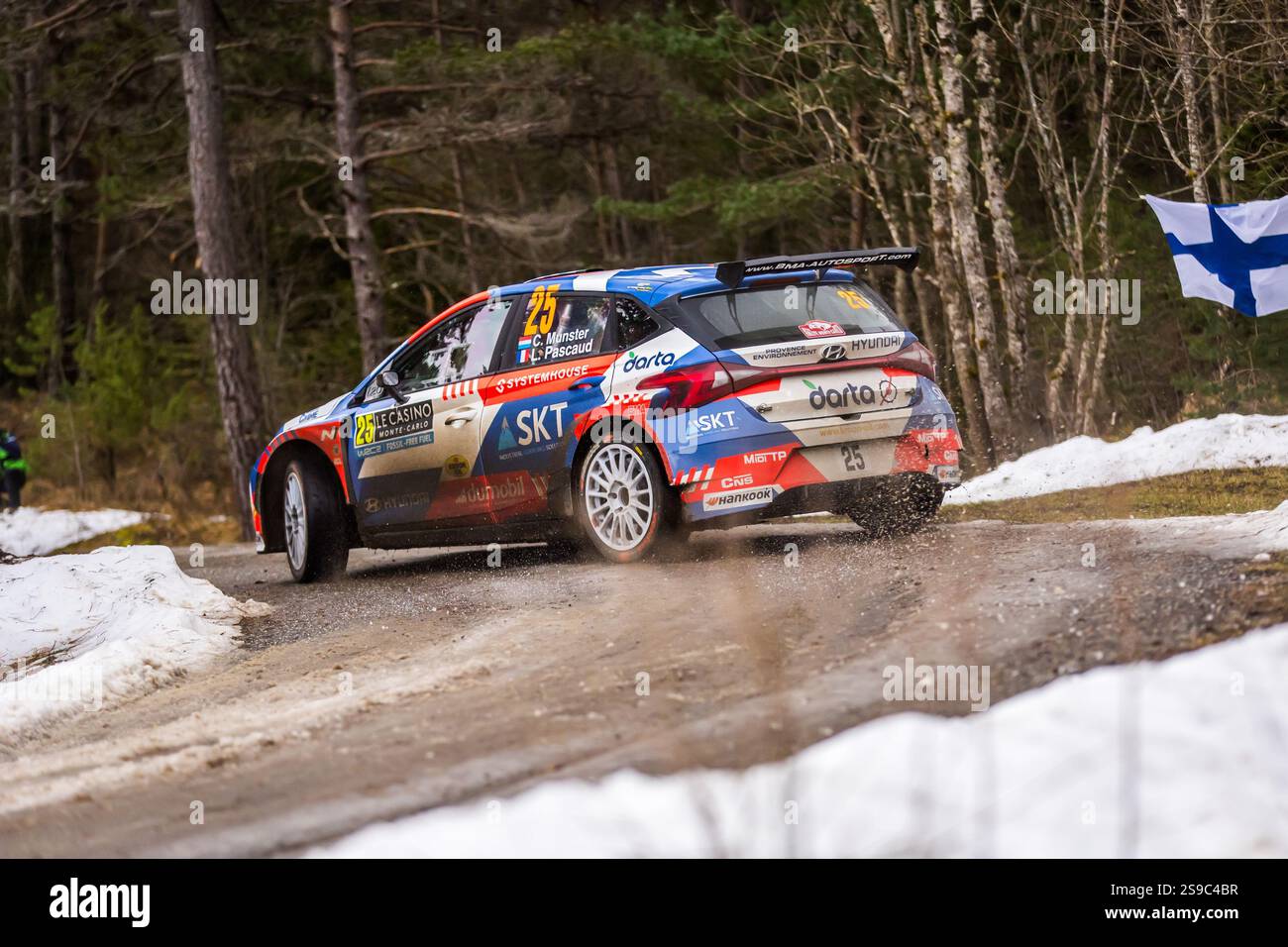 25 Charles MUNSTER, Loris PASCAUD, Hyundai i2ON Rally2, action during ...