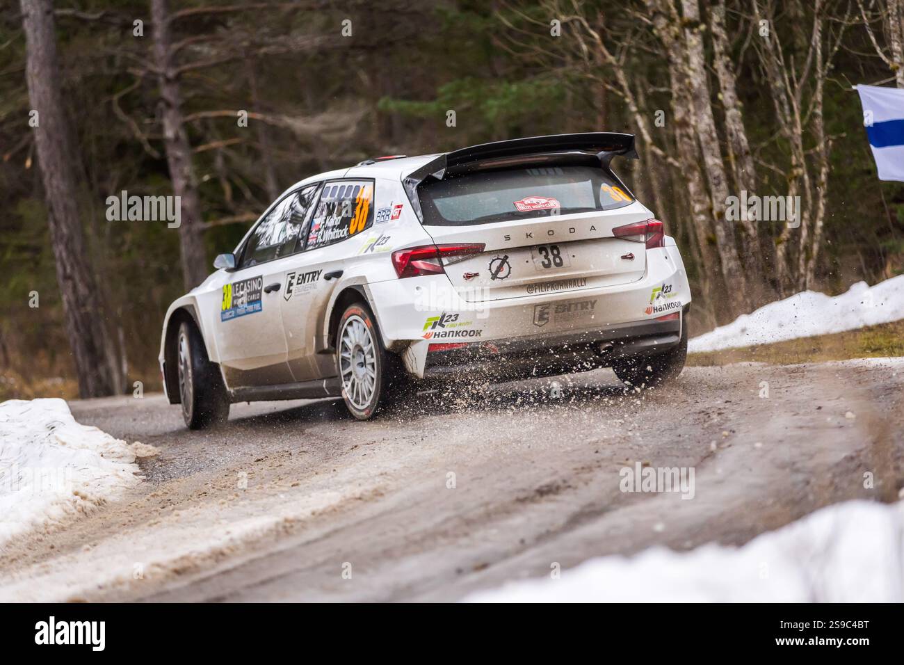 38 Filip KOHN, Ross WHITTOCK, Skoda Fabia RS Rally2, action during the ...