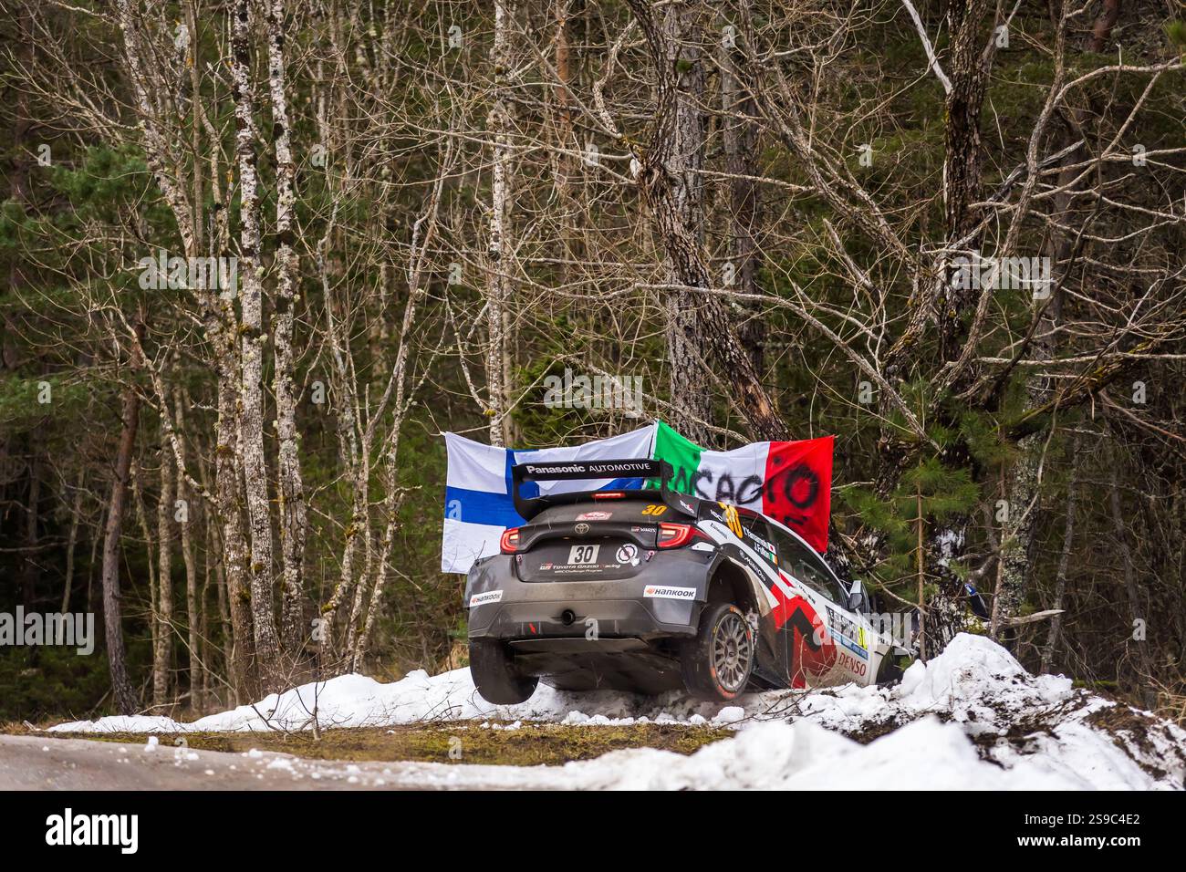 30 Yuki YAMAMOTO , James FULTON, Toyota Yaris Rally2, action during the ...