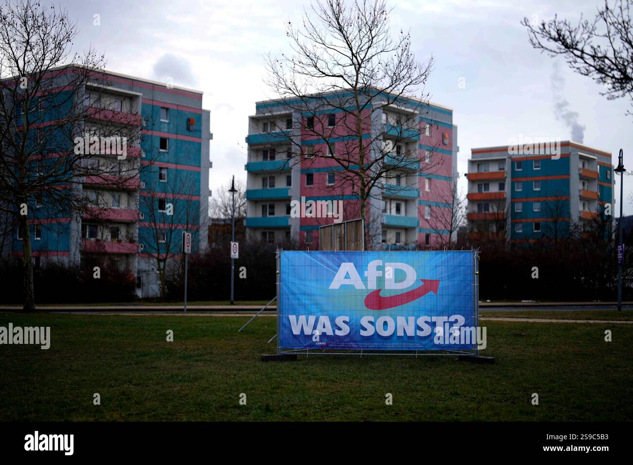 An election poster of German right wing party AfD with letters reading ...
