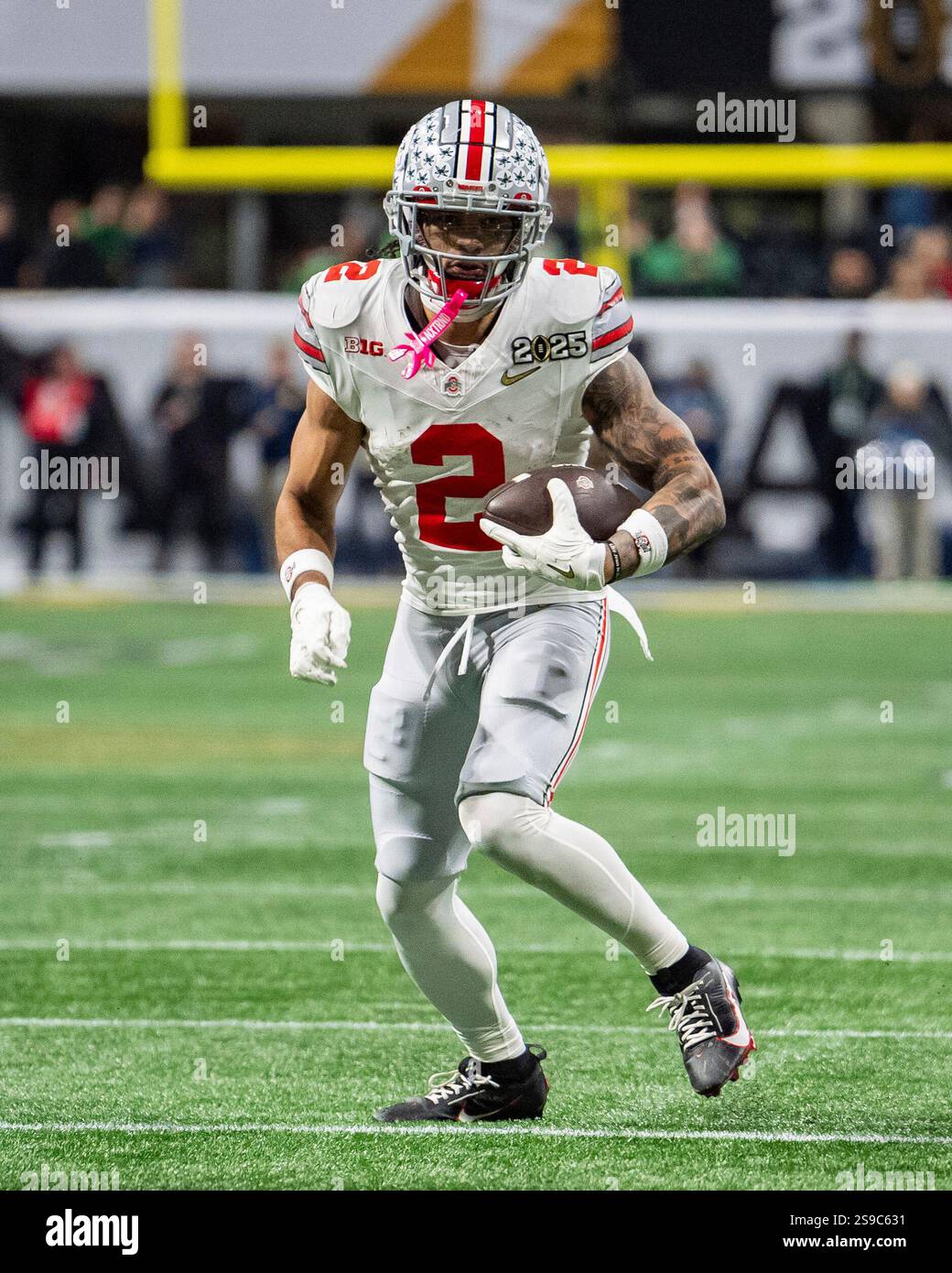 Ohio State wide receiver Emeka Egbuka (2) plays against Notre Dame ...