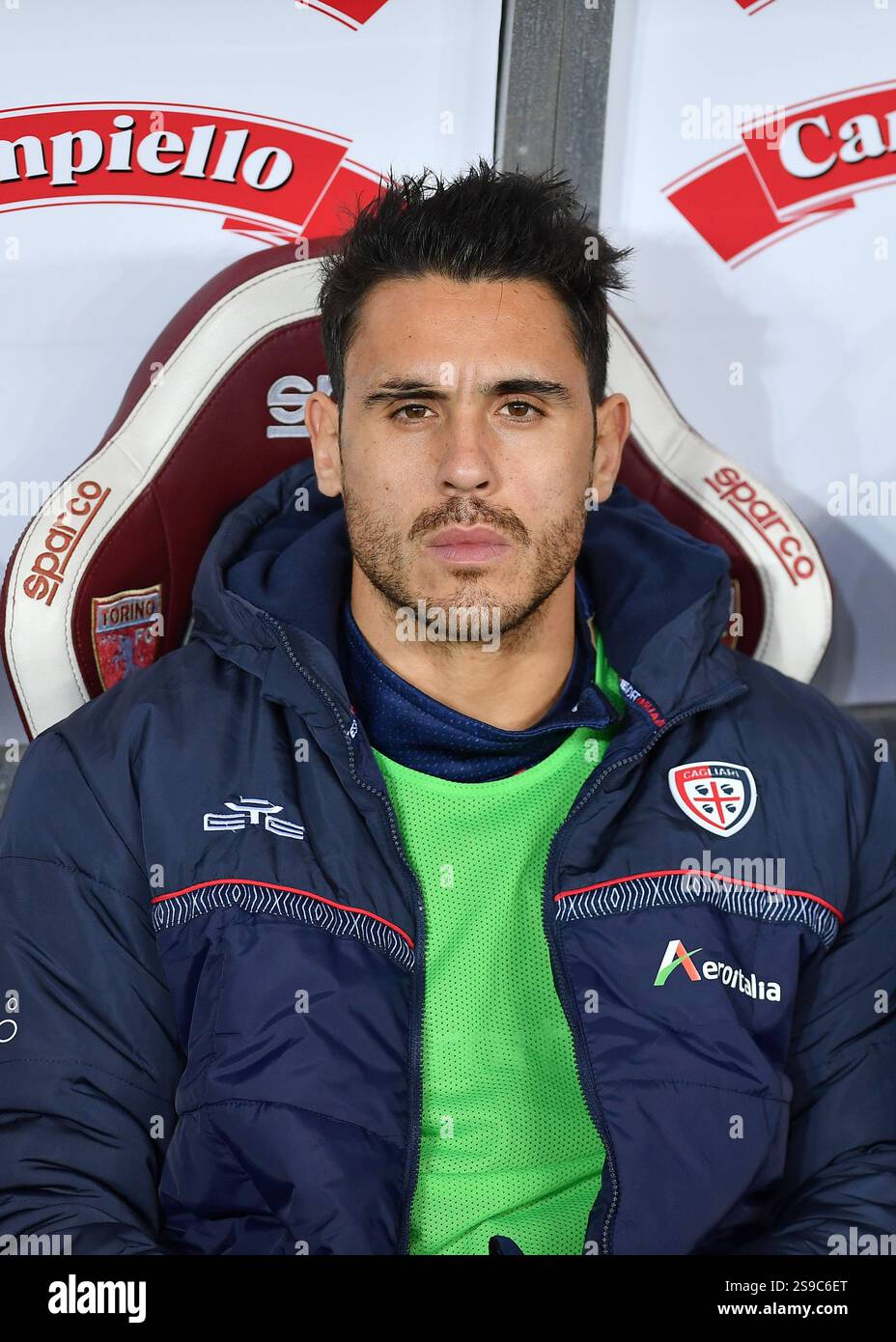 Nicolas Viola of Cagliari Calcio during Serie A 2024/25 match between Torino FC and Cagliari ...