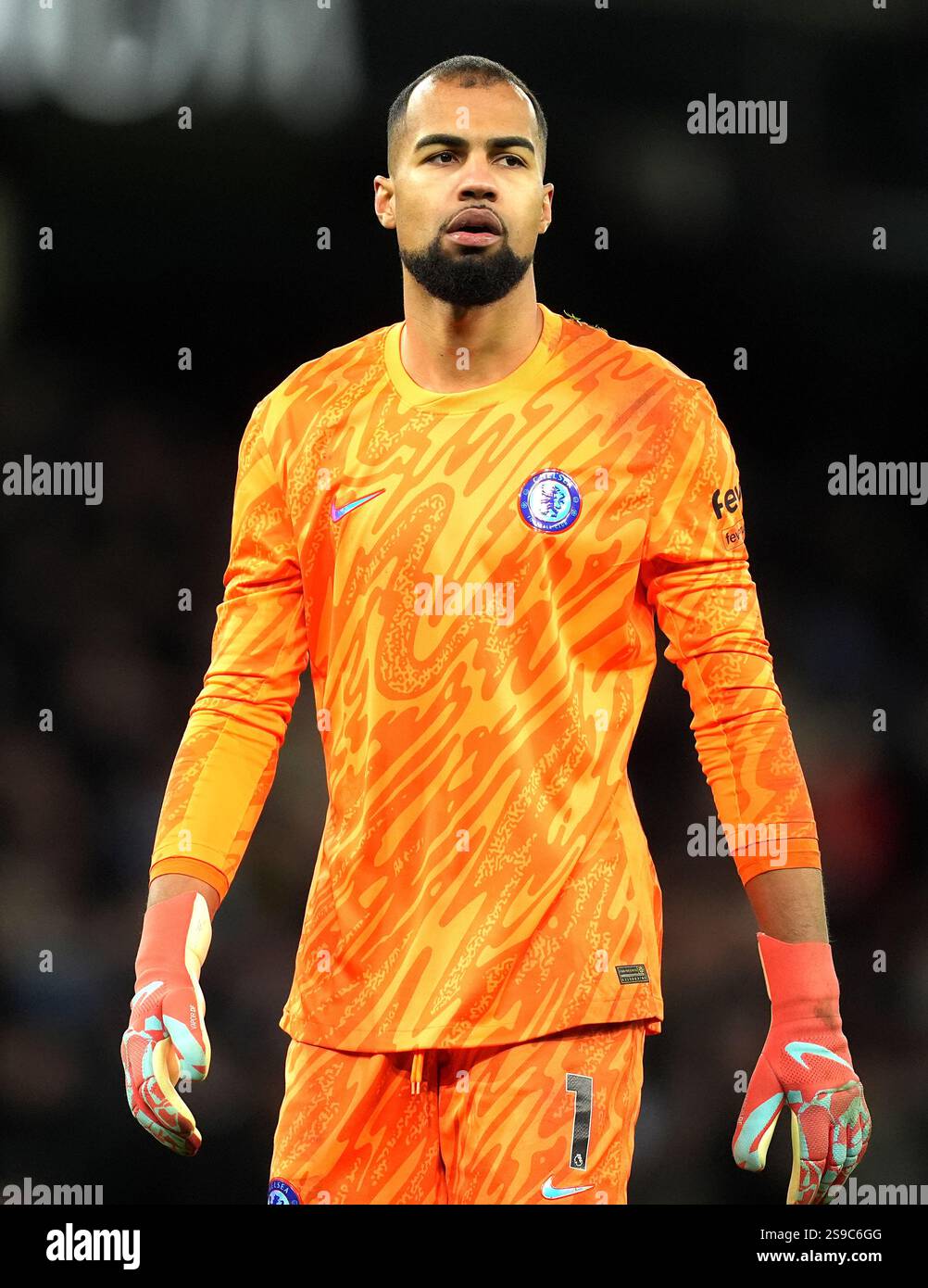 Chelsea goalkeeper Robert Sanchez during the Premier League match at ...
