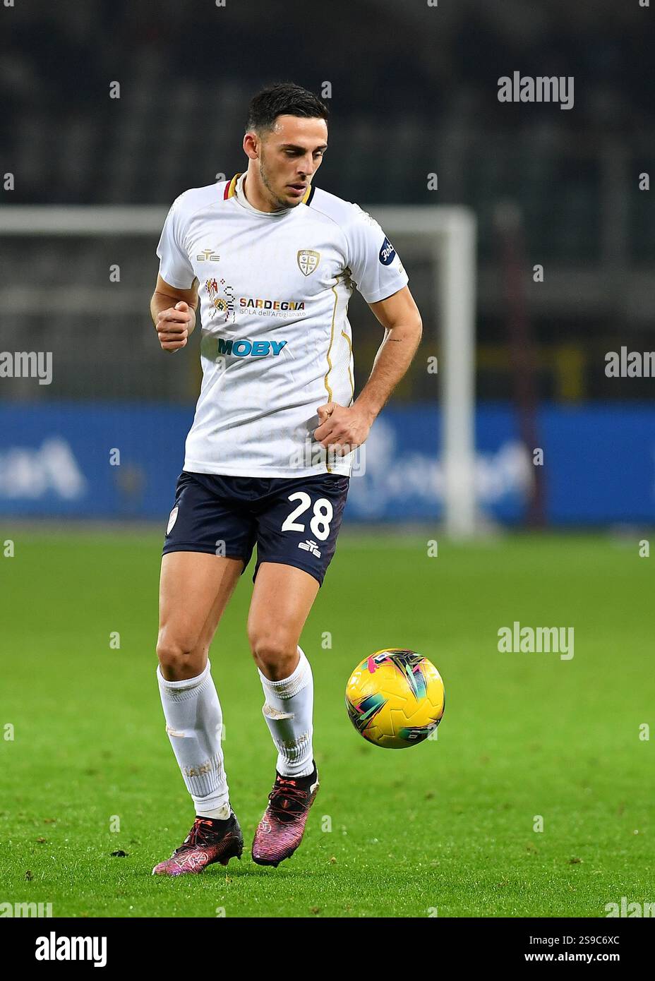 Gabriele Zappa of Cagliari Calcio during Serie A 2024/25 match between ...