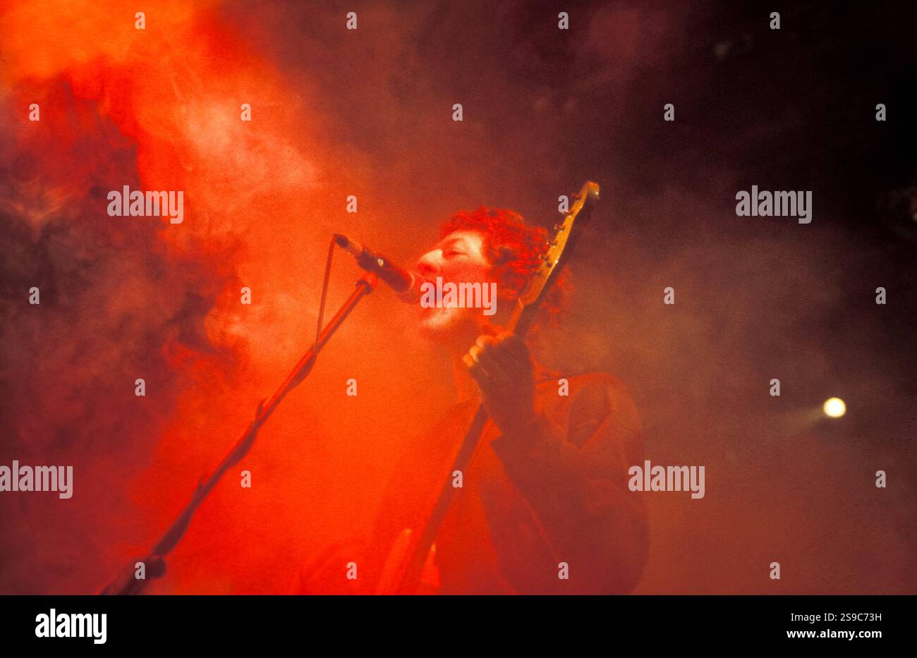 JOHN POWER, CAST, EARLY TOUR 1995: A young John Power of the rock band ...